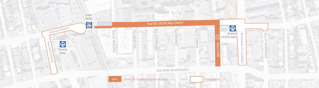 Projet MIL Montréal : secteur De Castelnau et abords de la gare Parc ...